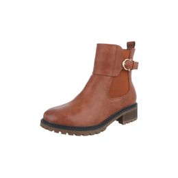 Ital-Design Chelsea Boots Damen Gr&ouml;&szlig;e 40 braun Winterschuhe