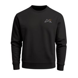 Neverless Sweatshirt 'Mountain Lineart' Herren Gr&ouml;&szlig;e 4XL schwarz