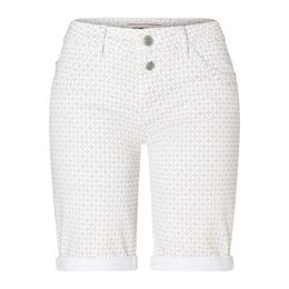 Timezone Shorts 'Nali' Damen Gr&ouml;&szlig;e 27 beige / hellgrau / wei&szlig;