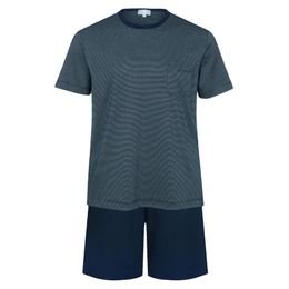 Mey Pyjama Herren Gr&ouml;&szlig;e XL taubenblau / dunkelblau
