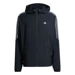 adidas originals Jacke 'STRIPED REGULAR WINDRUNNER' Herren Gr&ouml;&szlig;e XL schwarz / wei&szlig;