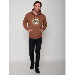 Greenbomb Sweatshirt 'Bike Target' Herren Gr&ouml;&szlig;e M beige / marine / braun / orange