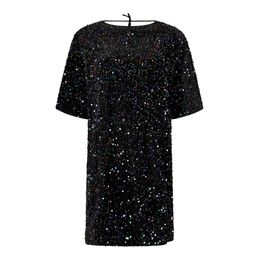 Apricot Velvet Sequin V-Back Mini Dress ' ' Damen Gr&ouml;&szlig;e 44 schwarz Winterkleid