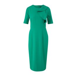 comma, COMMA Kleid Damen Gr&ouml;&szlig;e 38 gr&uuml;n Winterkleid