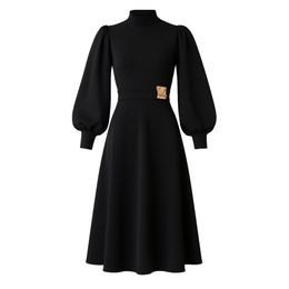 Woman Vision Kleid Damen Gr&ouml;&szlig;e 38 schwarz Winterkleid