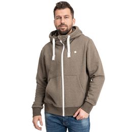 Deproc Sweatjacke 'FinnCMYK II MEN' Herren Gr&ouml;&szlig;e XXXL cappuccino