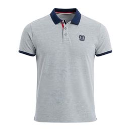 Ombre Poloshirt Herren Gr&ouml;&szlig;e L navy / hellgrau