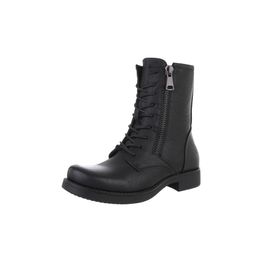 Ital-Design Schn&uuml;rstiefelette Damen Gr&ouml;&szlig;e 40 schwarz Winterschuhe