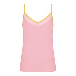 Mey Top 'Poetry Almost Sheer' Damen Gr&ouml;&szlig;e XS gelb / rosa