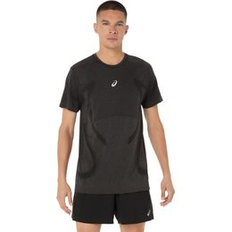 asics Funktionsshirt 'Road' Herren Gr&ouml;&szlig;e M anthrazit / schwarz / wei&szlig;