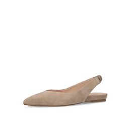 Manfield Ballerina Damen Gr&ouml;&szlig;e 38 dunkelbeige