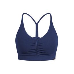 Smilodox Sport BH 'Solid Scrunch' Damen Gr&ouml;&szlig;e S dunkelblau