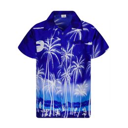 King Kameha Shirt 'Beach Negative' Herren Gr&ouml;&szlig;e L blau