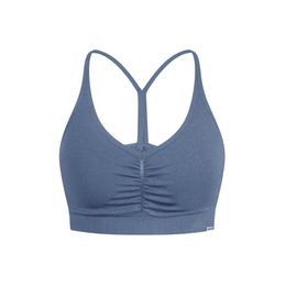 Smilodox Sporttop ' Solid Scrunch ' Damen Gr&ouml;&szlig;e XL blau