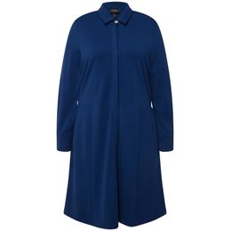 Ulla Popken Blusenkleid Damen Gr&ouml;&szlig;e 58/60 dunkelblau Winterkleid