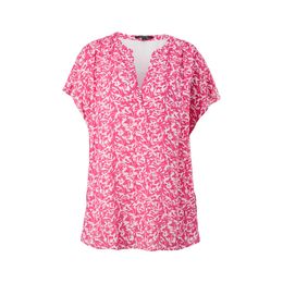 comma, COMMA Bluse Damen Gr&ouml;&szlig;e M pink / wei&szlig;