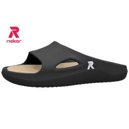 Rieker Sport Pantolette Herren Gr&ouml;&szlig;e 40 beige / schwarz