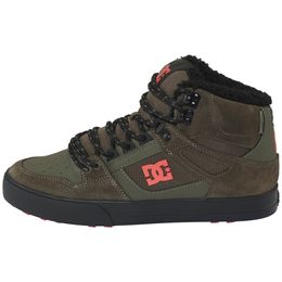 DC Shoes Schn&uuml;rboots Herren Gr&ouml;&szlig;e 43 oliv / rot