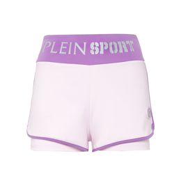 Plein Sport Shorts Damen Gr&ouml;&szlig;e 4XL grau / lila / pastelllila
