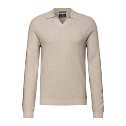 Street One Men Struktur-Poloshirt Herren Gr&ouml;&szlig;e M beige