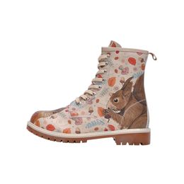 DOGO Schn&uuml;rstiefel 'DOGO Boots - squirrel' Damen Gr&ouml;&szlig;e 36 beige Winterschuhe