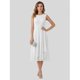 Lapaplus Cocktailkleid Damen Gr&ouml;&szlig;e 44 wei&szlig;