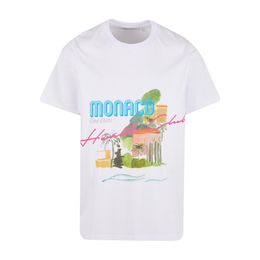 Pica Pica T-Shirt 'Monaco Health Club' Damen Gr&ouml;&szlig;e S hellblau / honig / dunkelpink / wei&szlig;