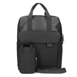 Zwei Rucksack 'Lou' Damen Gr&ouml;&szlig;e One Size schwarz