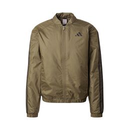 adidas Sportswear Sportjacke 'Essentials' Herren Gr&ouml;&szlig;e XXL oliv / schwarz