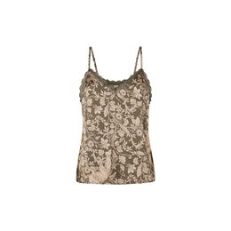 Pepe Jeans Top 'PEONY' Damen Gr&ouml;&szlig;e XL beige / gr&uuml;n