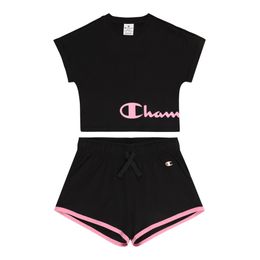 Champion Authentic Athletic Apparel Trainingsanzug M&auml;dchen Gr&ouml;&szlig;e 116 hellpink / schwarz