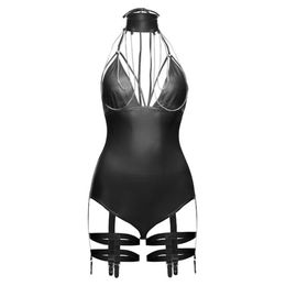 Noir Handmade W&auml;schebody 'Wetlook-Body F109' Damen Gr&ouml;&szlig;e M schwarz