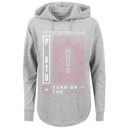 F4NT4STIC Sweatshirt 'Panic At The Disco Turn Up The Crazy' Damen Gr&ouml;&szlig;e M grau / pink / wei&szlig;