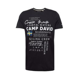 CAMP DAVID T-Shirt 'Cruise North' Herren Gr&ouml;&szlig;e XXL blau / gelb / schwarz / wei&szlig;