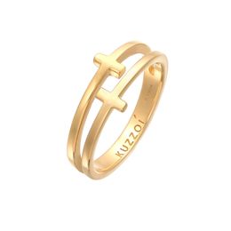 Kuzzoi Ring Herren Gr&ouml;&szlig;e 60 gold