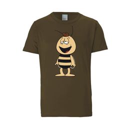 logoshirt T-Shirt 'Die Biene Maja - Willi' Herren Gr&ouml;&szlig;e XXXL beige / braun / umbra / schwarz
