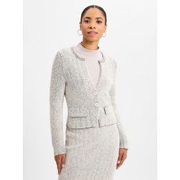 Marc Cain Strickjacke Damen Gr&ouml;&szlig;e XS anthrazit / hellgrau