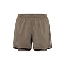 Newline Sportshorts 'Pace' Herren Gr&ouml;&szlig;e M schlammfarben / hellgrau