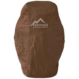 Normani Rucksack-Regen&uuml;berzug Damen Gr&ouml;&szlig;e One Size braun / wei&szlig;