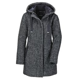 GOLDNER Mantel Damen Gr&ouml;&szlig;e 7XL schwarz / wei&szlig; Wintermantel