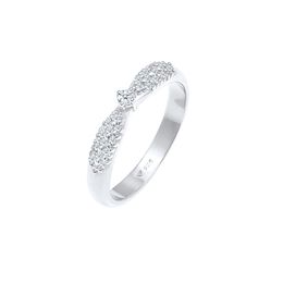 Elli DIAMONDS Ring, Verlobungsring Damen Gr&ouml;&szlig;e 58 silber