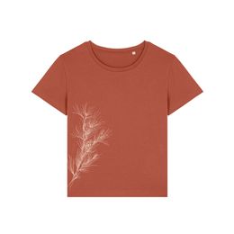 Life-tree Oversizeshirt 'Oversized shirt 'Pine Branch'' Damen Gr&ouml;&szlig;e XXL braun