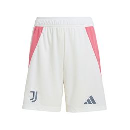 adidas Performance Sportshorts 'Juventus 24/25 Away' Jungen Gr&ouml;&szlig;e 152 taubenblau / pastellrot / wei&szlig;