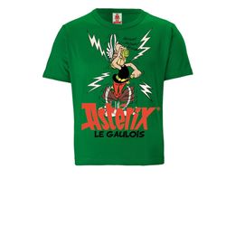 logoshirt Shirt 'Asterix le Gaulois' Jungen Gr&ouml;&szlig;e 164 grasgr&uuml;n / mischfarben