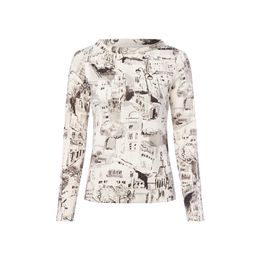 Marc Cain Langarmshirt Damen Gr&ouml;&szlig;e M ecru / grau