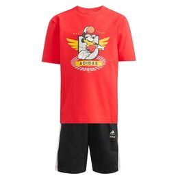 adidas Sportswear Trainingsanzug 'Disney Micky Maus' Jungen Gr&ouml;&szlig;e 110 dunkelgelb / rot / schwarz / offwhite