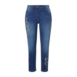 Angel of Style Jeans Damen Gr&ouml;&szlig;e 34 blue denim / hellblau / schwarz