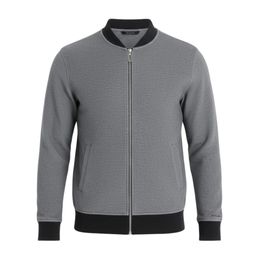 Ombre Sweatjacke 'OM-SSZP-0238' Herren Gr&ouml;&szlig;e S grau / schwarz