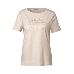 Street One T-Shirt Damen Gr&ouml;&szlig;e M creme / silber