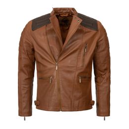 Rock Creek Lederjacke Herren Gr&ouml;&szlig;e XXL schoko / cognac